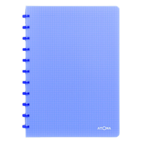 Atoma Trendy cahier quadrillé A4 72 feuilles (5 mm) - bleu transparent 123encre.be